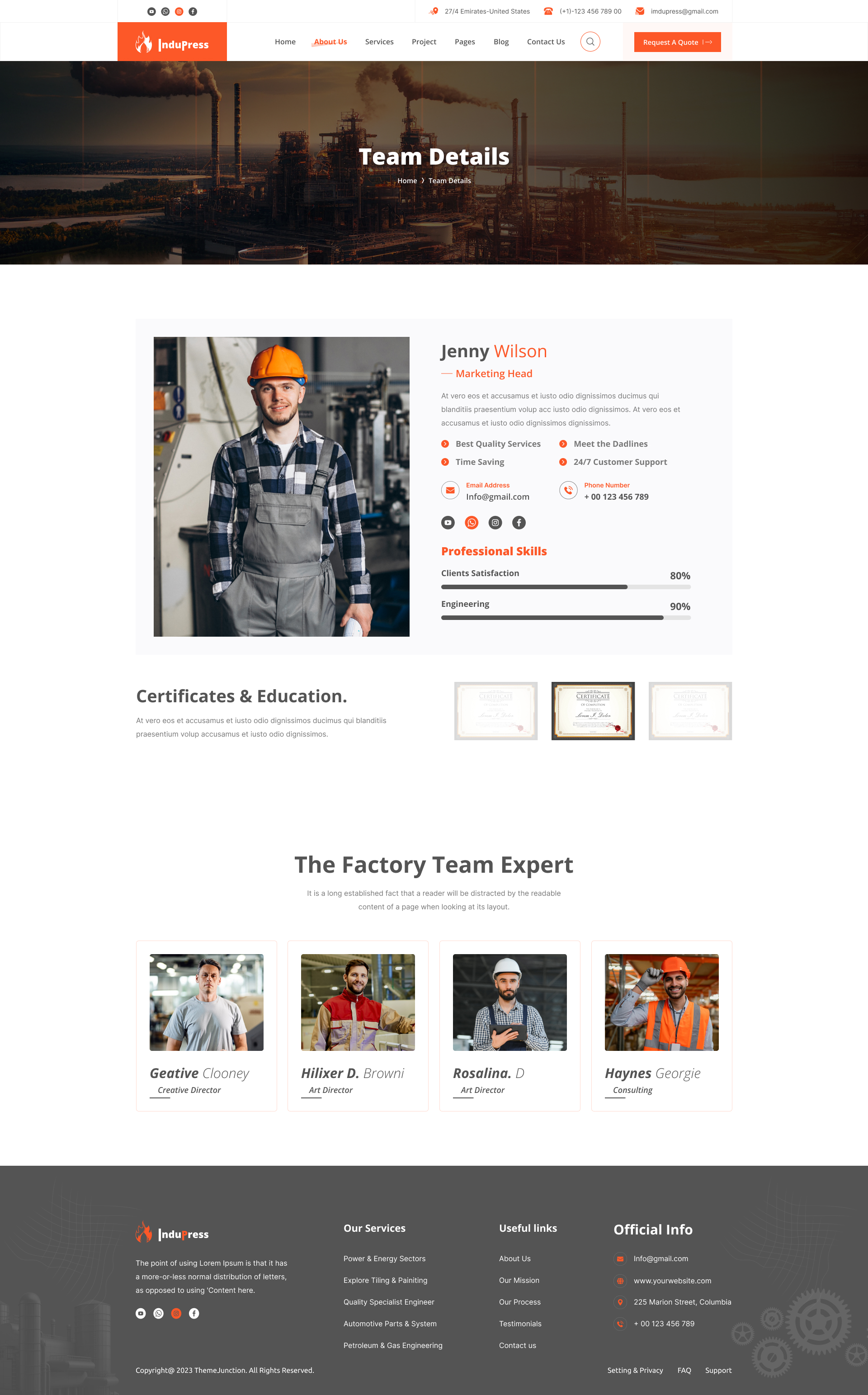 InduPress - Industry & Factory Figma Template by Theme-Junction | ThemeForest